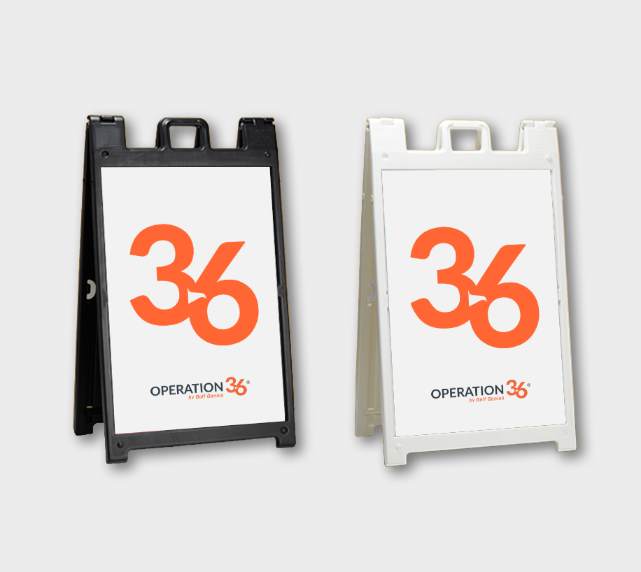 A-Frame Signs – Operation 36 Store